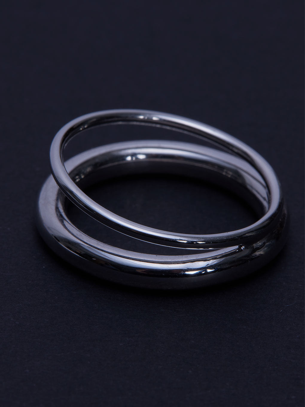 MARIA BLACK Offset V Ring