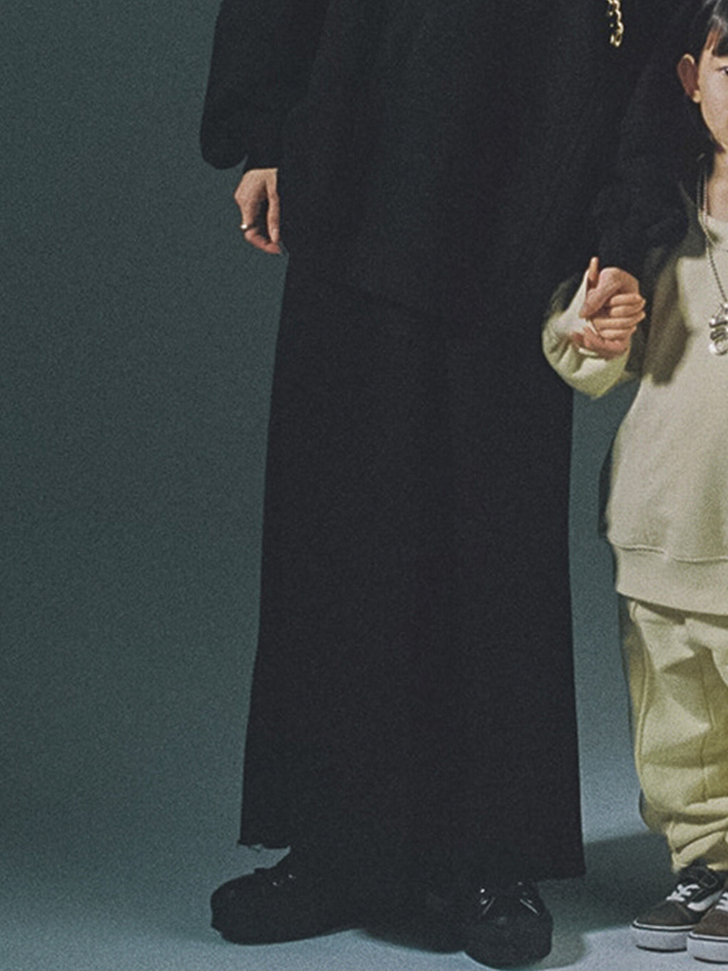 ameri アメリNEW LOGO SWEAT SKIRT イエローS - フレアスカート