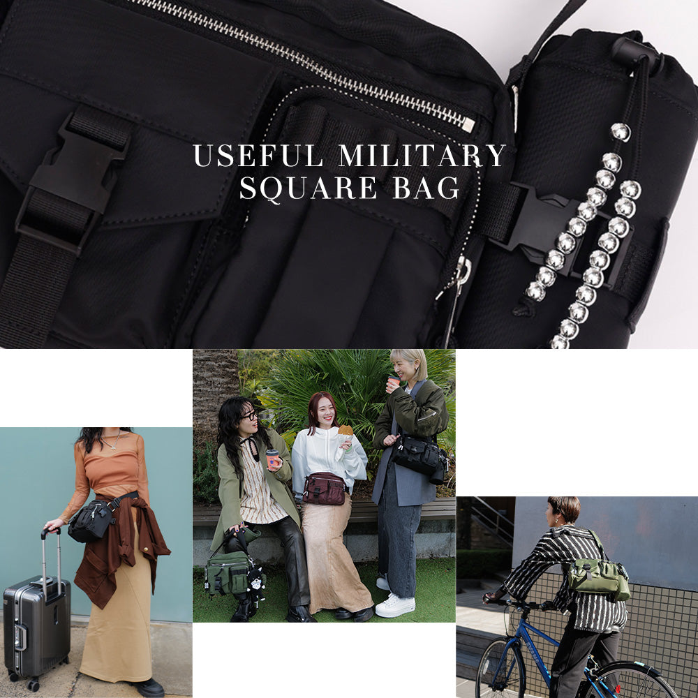 USEFUL MILITARY SQUARE BAG