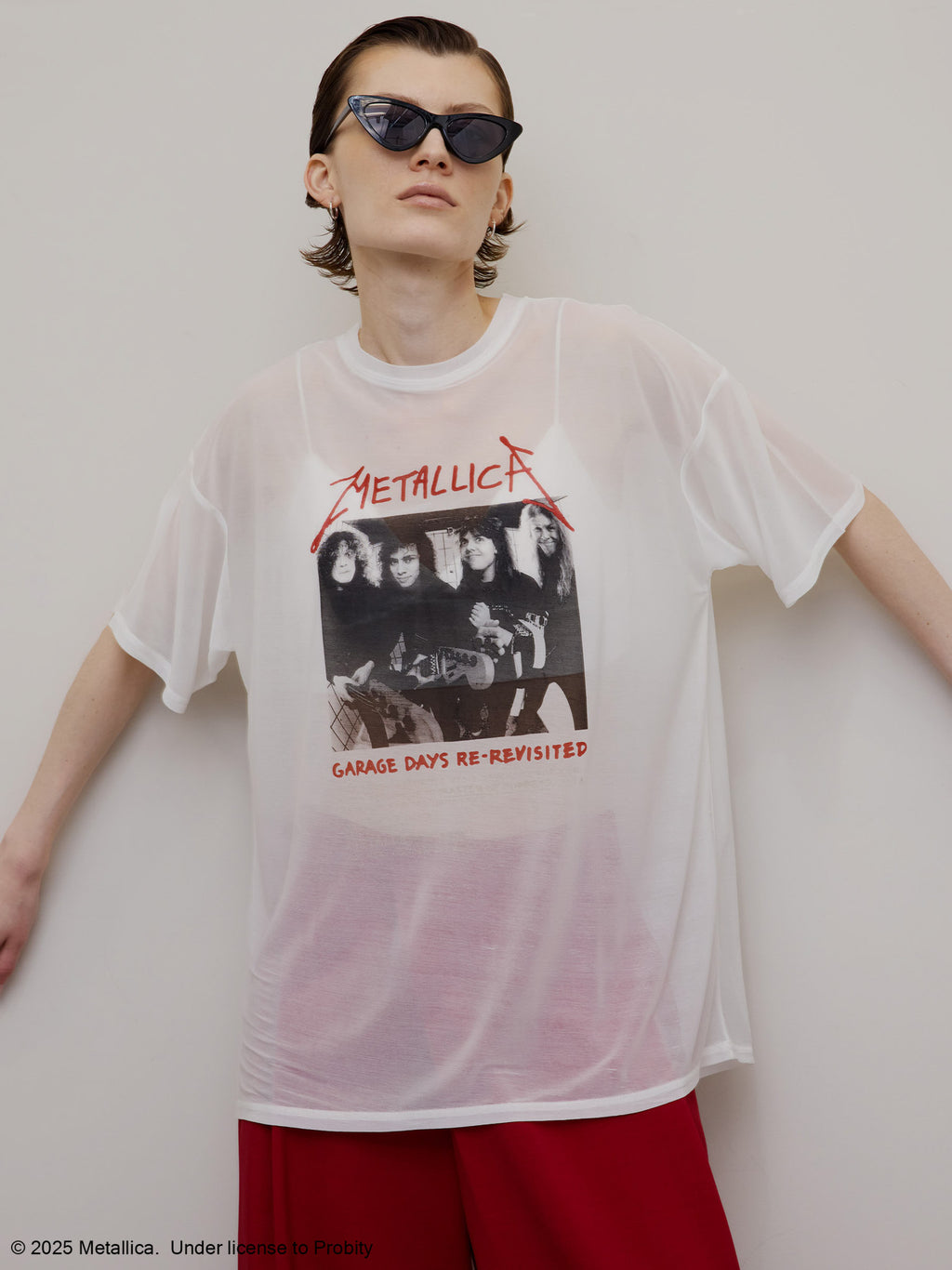 MEDI METALLICA SHEER TEE