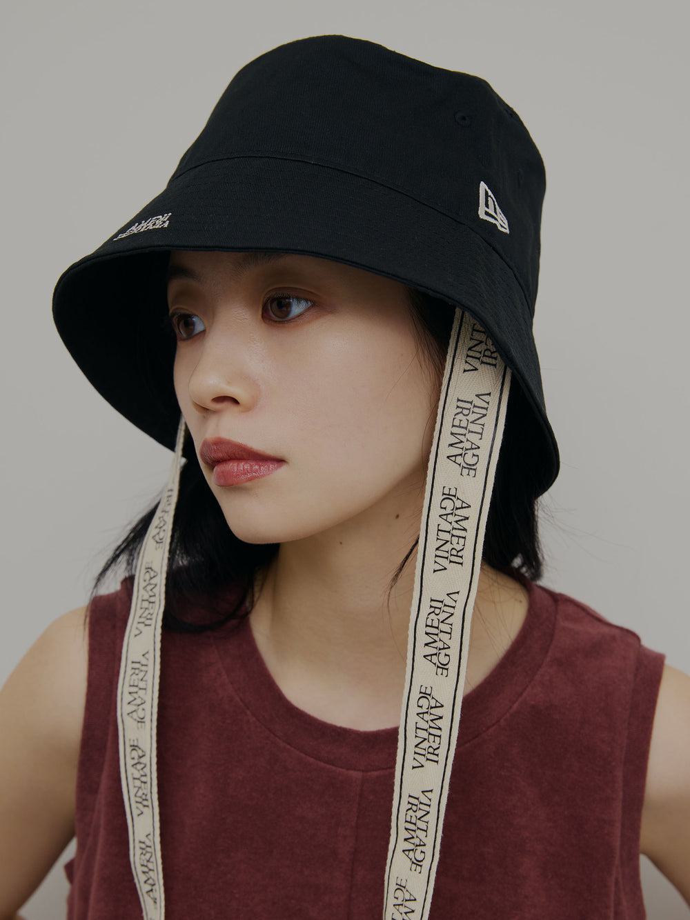 NEW ERA×Ameri LOGO TAPE BUCKET HAT