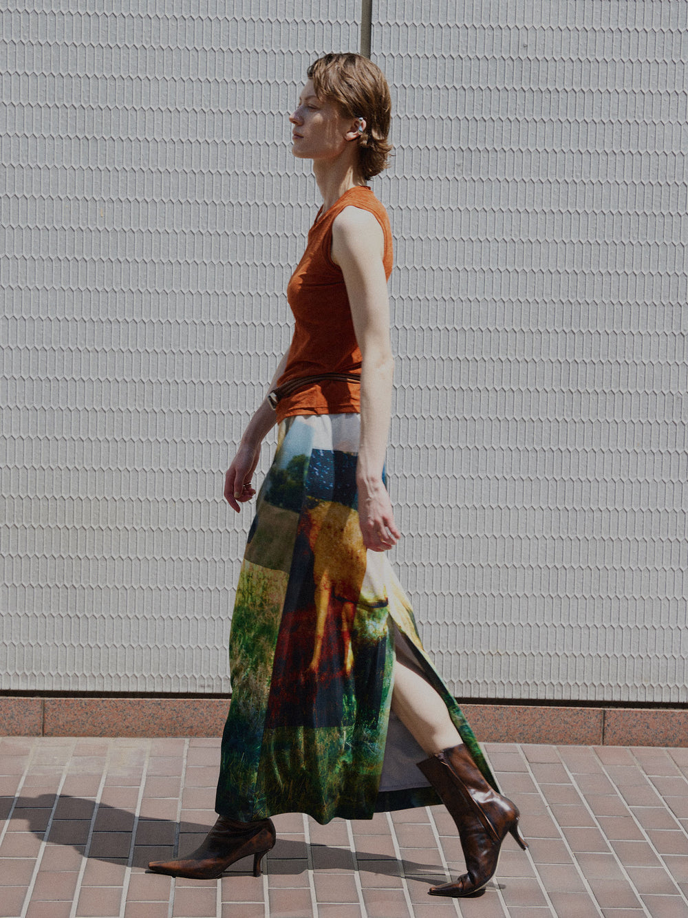 Silvia Conde Oliván×Ameri VELOUR SKIRT