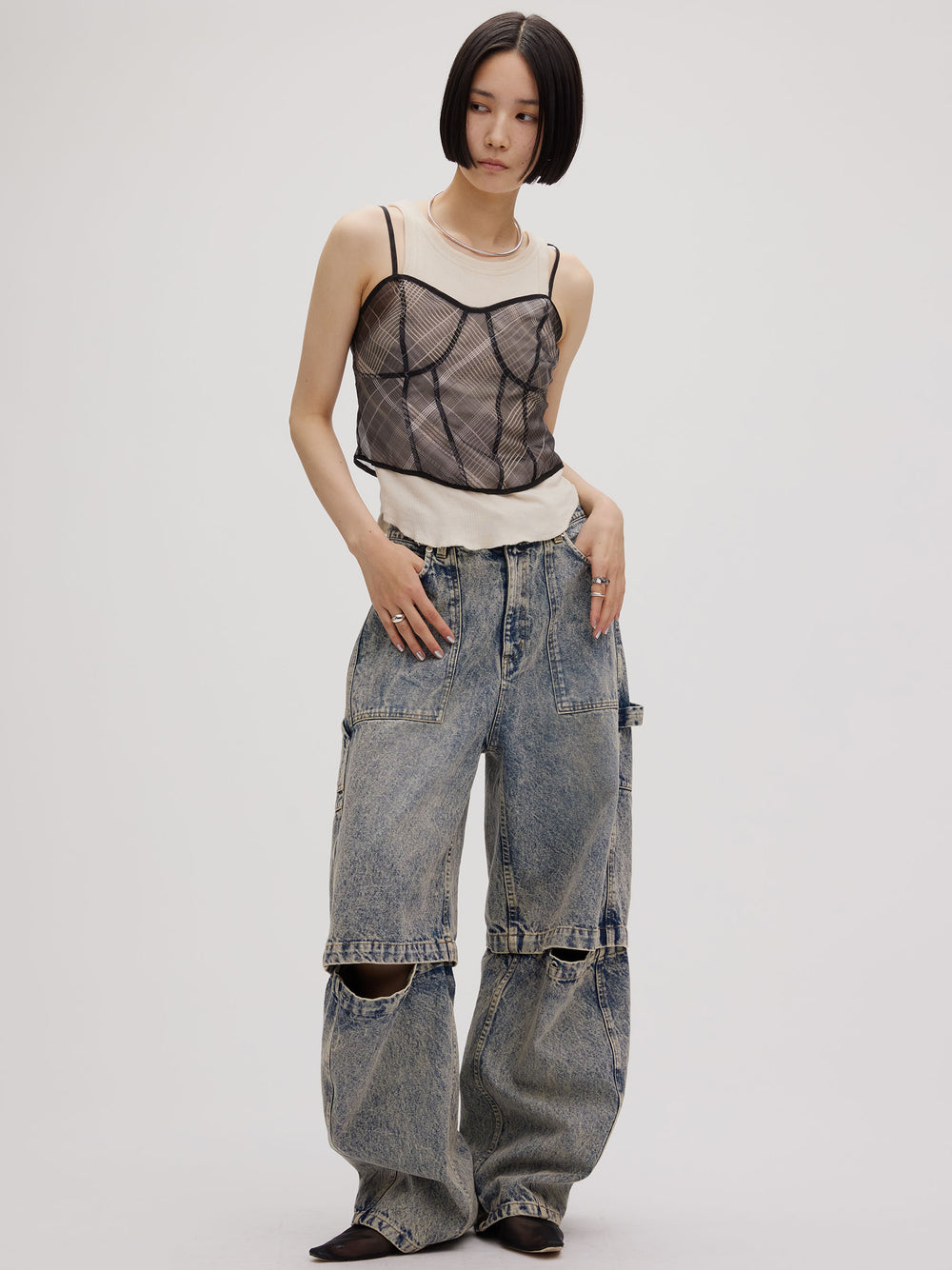 MEDI 2WAY REMOVE DENIM PANTS